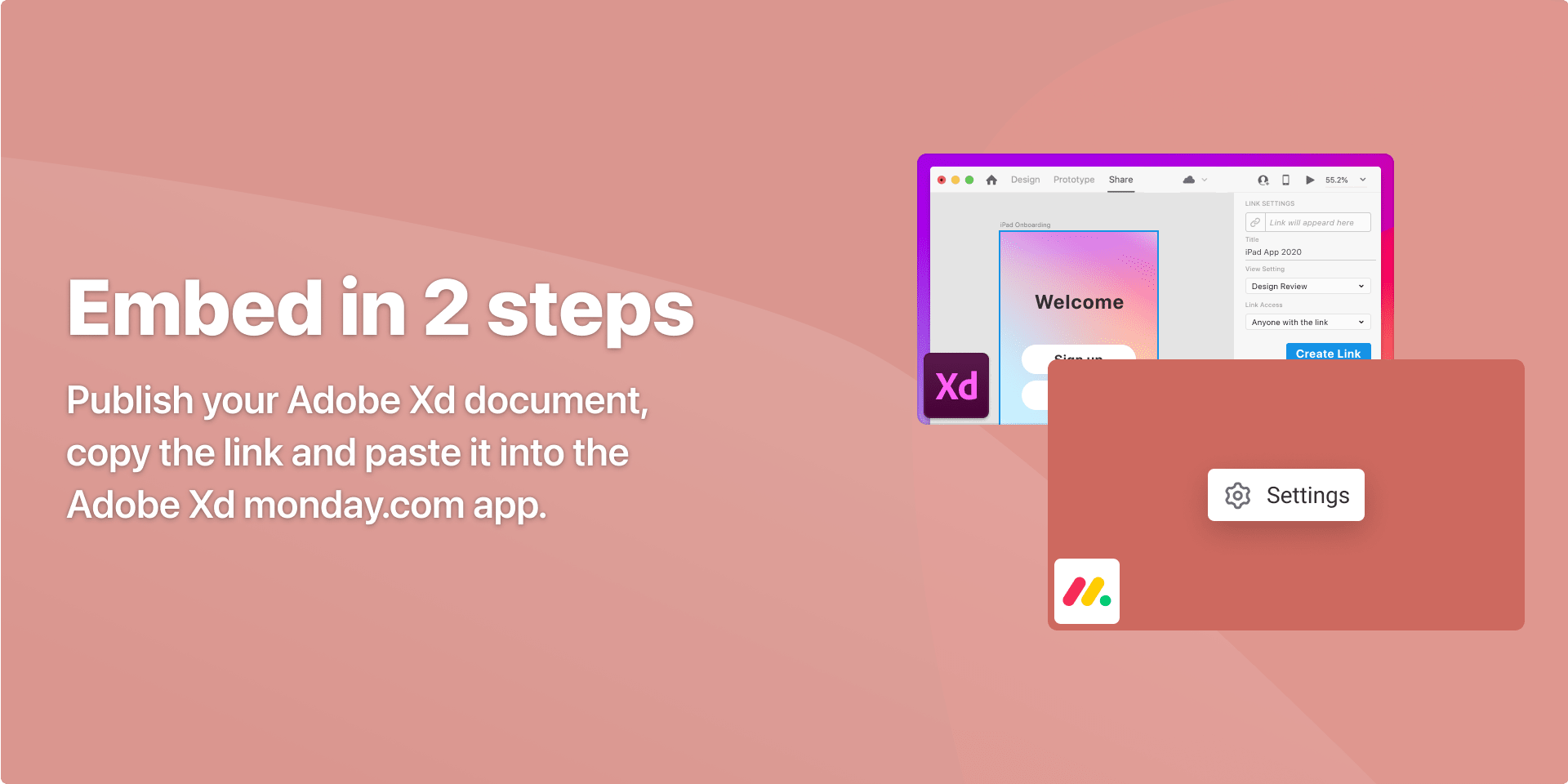 Adobe Xd Embedded • apps for monday.com